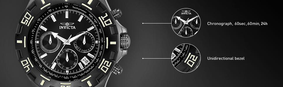 Invicta Men's 6412 Python Collection Chronograph Gun Metal Stainless ...