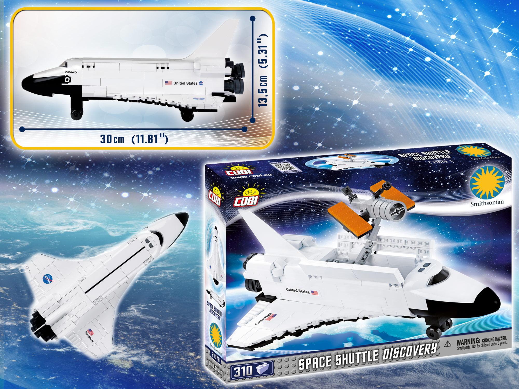 Amazon.com: COBI Smithsonian Space Shuttle Discovery, White: Toys & Games