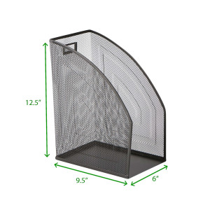 Amazon.com: Mind Reader JMAG2-BLK 2 Piece Jumbo, Mesh Holder, Office ...