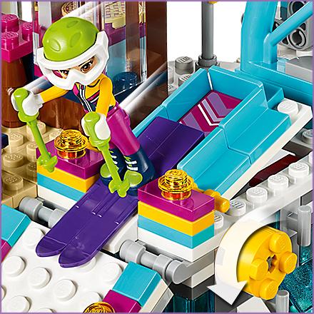LEGO Friends Snow Resort Ski Lift 41324 Building Kit (585 Piece ...