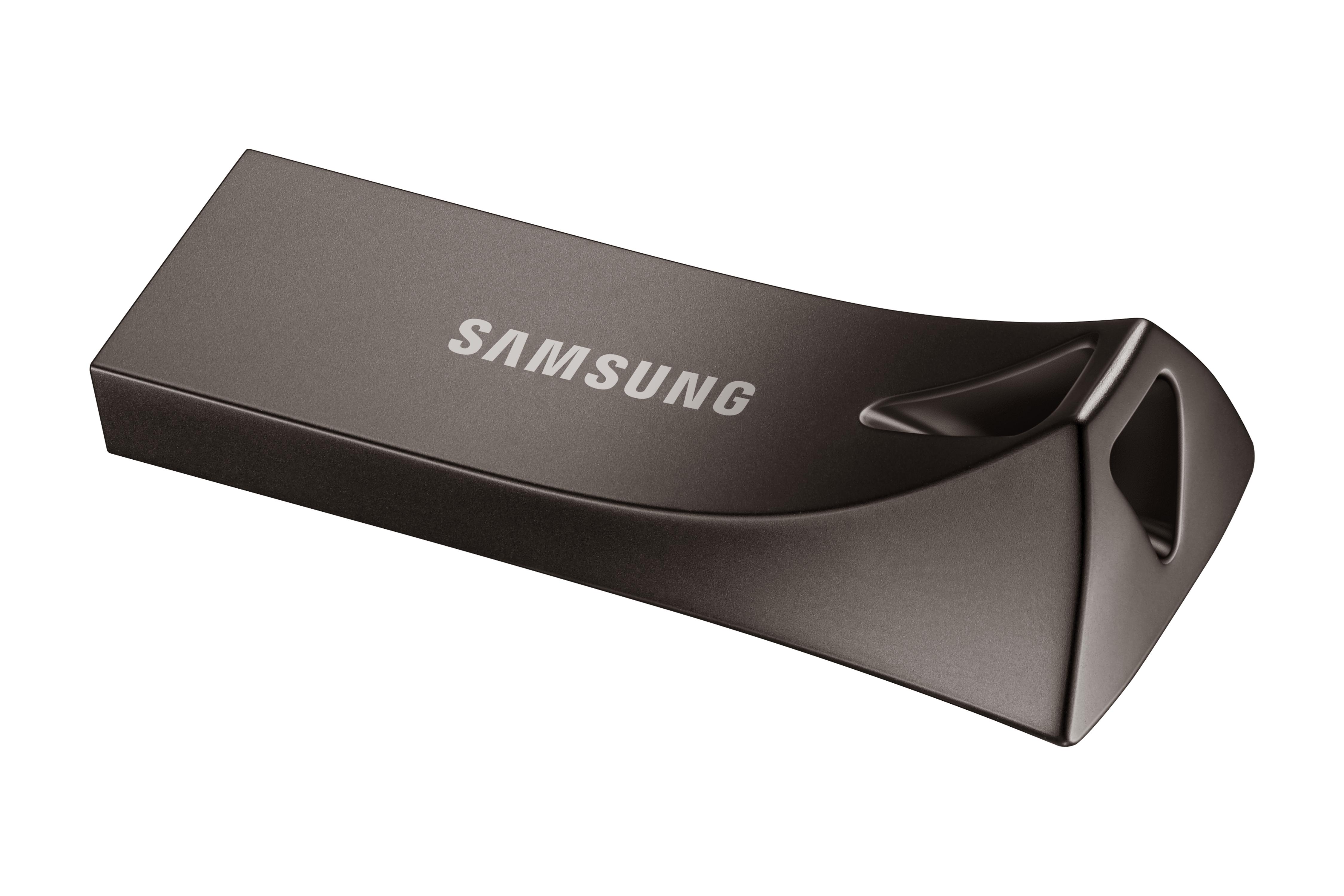 Samsung BAR Plus 256GB - 300MB/s USB 3.1 Flash Drive Titan Gray (MUF ...