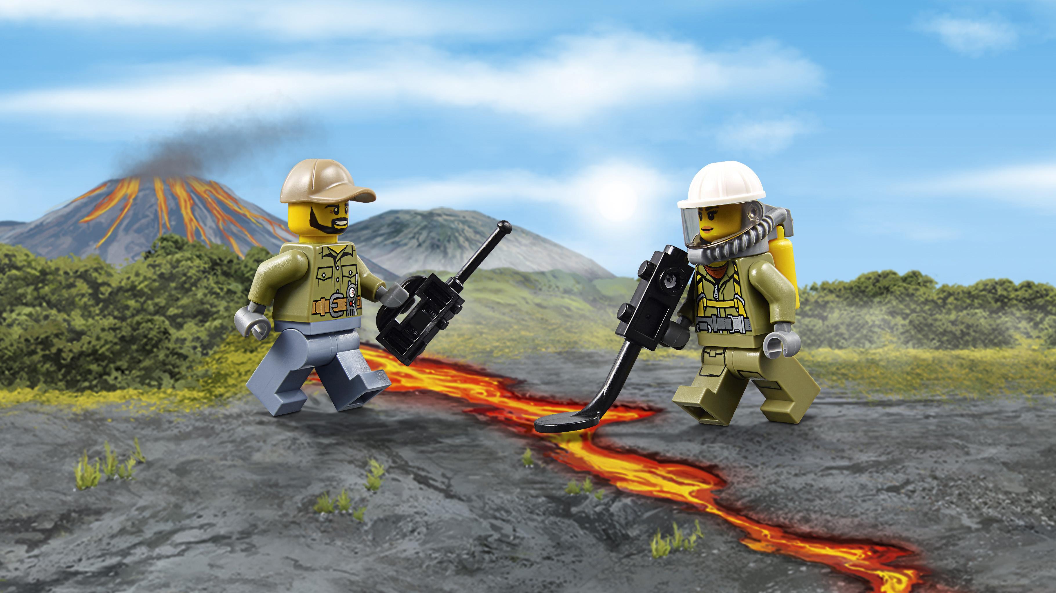 Amazon.com: LEGO City Volcano Explorers 60121 Volcano Exploration Truck ...