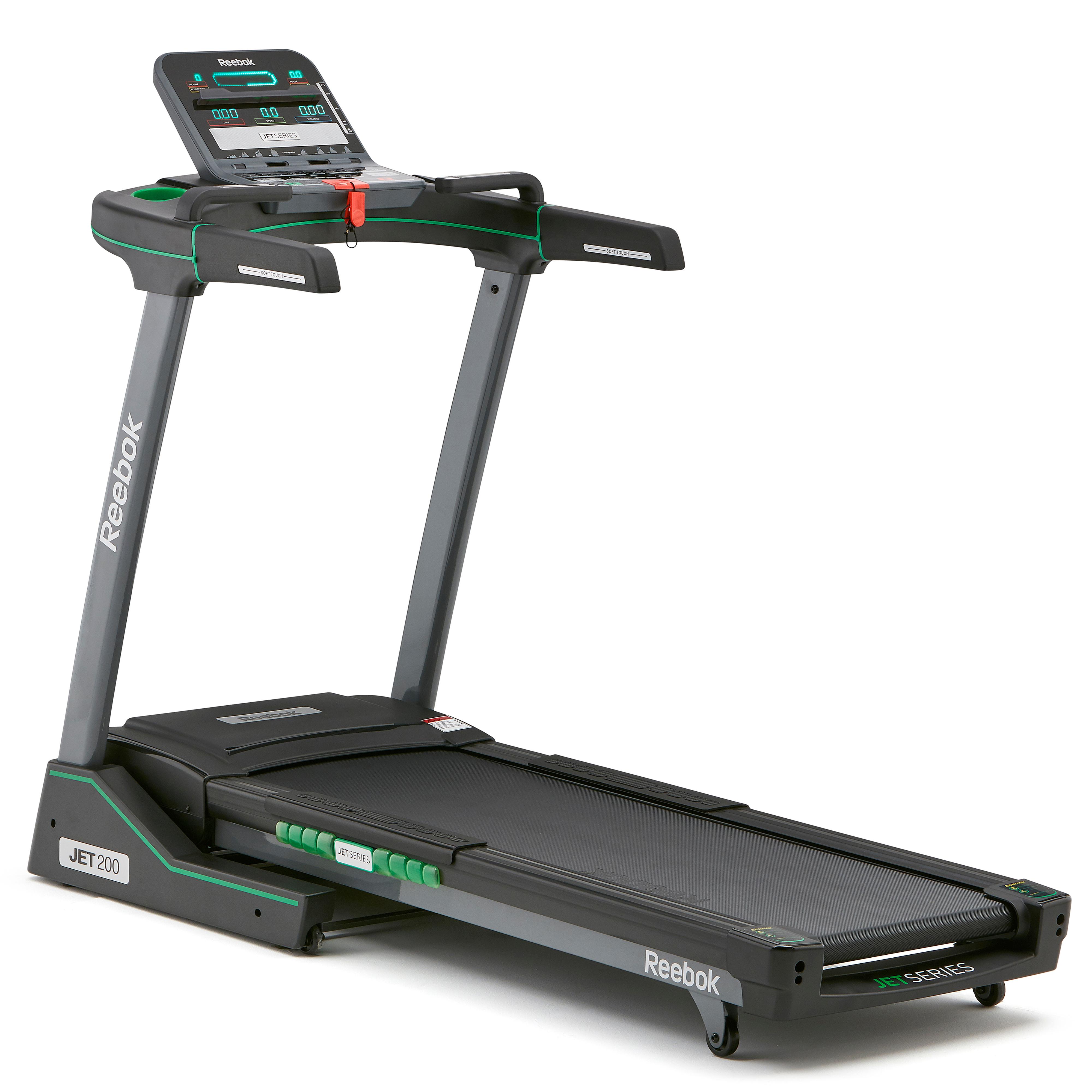 Reebok Unisex's Jet 200 Treadmill, Black/Green, One Size: Amazon.co.uk ...