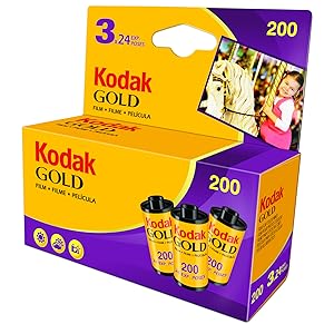 Kodak GOLD 200 Color Negative Film (35mm Roll Film, 24 Exposures, 3-Pack) - 6033971,Purple ...