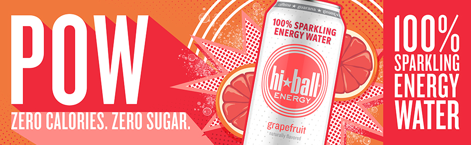 Amazon.com: Hiball Energy Seltzer Water, Caffeinated Sparkling Water Made with Vitamin B12 and ...