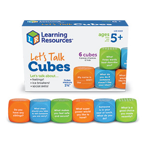 Learning Resources Let's Talk! Cubes, Conversation Cubes, SEL & Autism ...