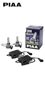 Amazon | PIAA フォグライト用 LEDバルブ H8 / H11 / H16 6000K 4000lm 車検対応 2個入 12V/24V共用 20W 安心のメーカー保証2年 ...