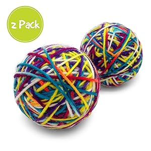 Amazon.com : Pet Craft Supply Yowlin' Yarn - Multi Color Yarn Balls ...