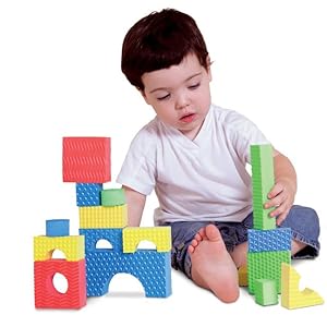 Edushape Textured Blocks Foam Construction Toy : Amazon.co.uk: Toys & Games