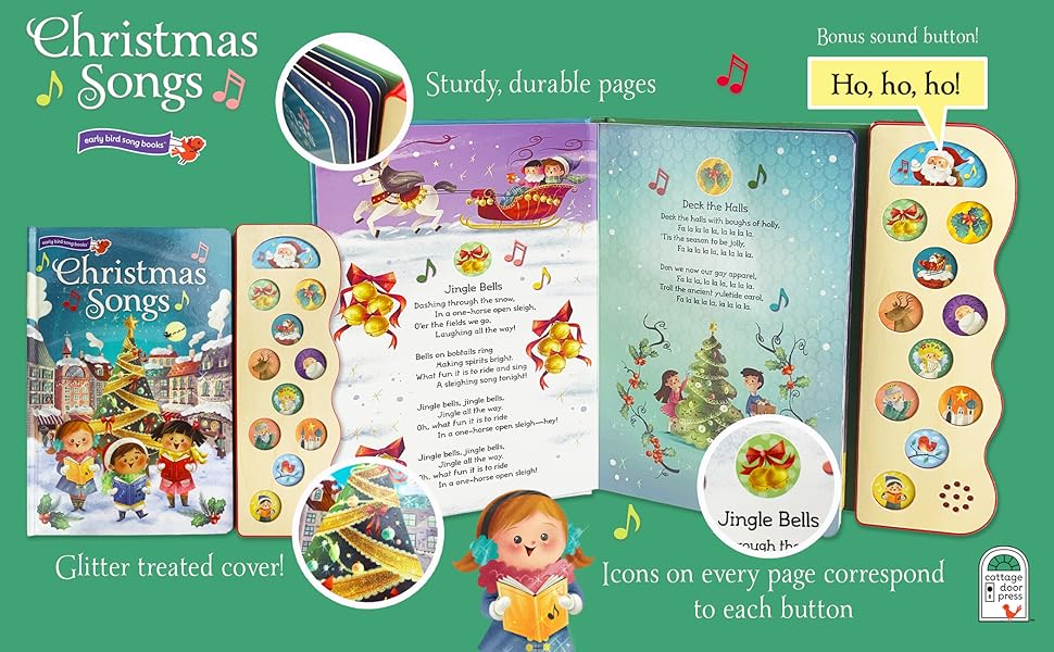 Amazon.com: Christmas Songs: Interactive Children's Sound Book (10 ...