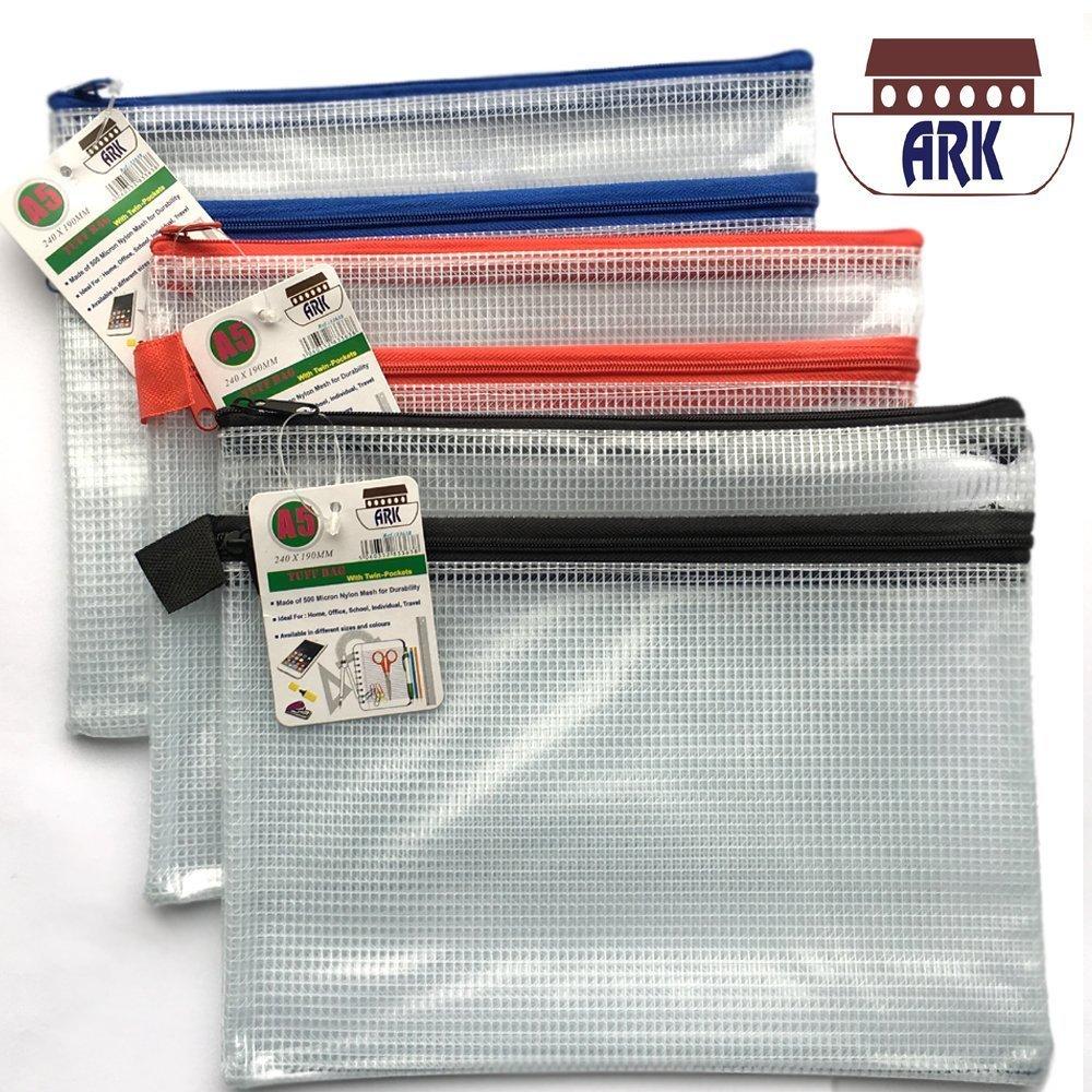 12 X A4+ Strong Water Proof Clear Tuff Bags 360 x 260mm by ARK: Amazon ...