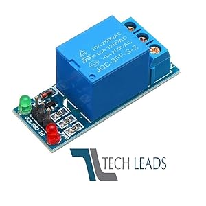 Techleads 5V One Channel (1 Ch) Relay Board For Arduino : Amazon.in ...