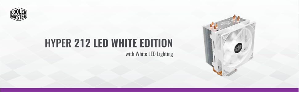 Amazon | Cooler Master CPUクーラー Hyper 212 LED White Edition FN1332 RR ...