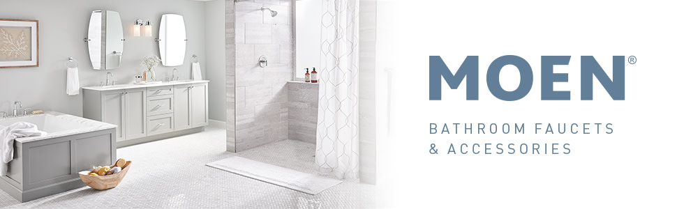 Moen 82922SRN Conway Posi-Temp Tub and Shower with Valve Included, Spot ...