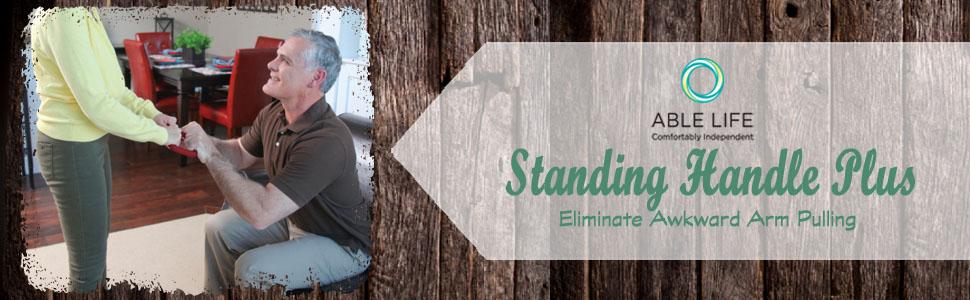 Amazon.com: Able Life Universal Standing Handle Plus -Red: Health ...