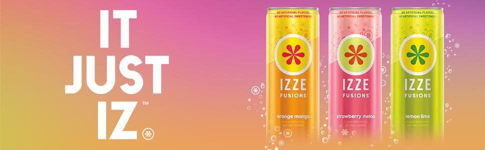 Amazon.com: IZZE FUSIONS Sparkling Beverage, Lemon Lime, 12 oz Cans, 24 Count : Grocery ...