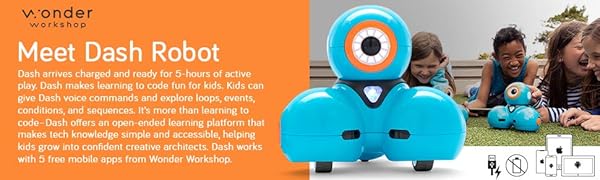 Engaging STEM learning with Wonder Workshop Dash coding robot.