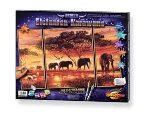 Schipper 9260442 - Malen nach Zahlen - Pyramiden am Nil, 50x80 cm: Amazon.de: Spielzeug