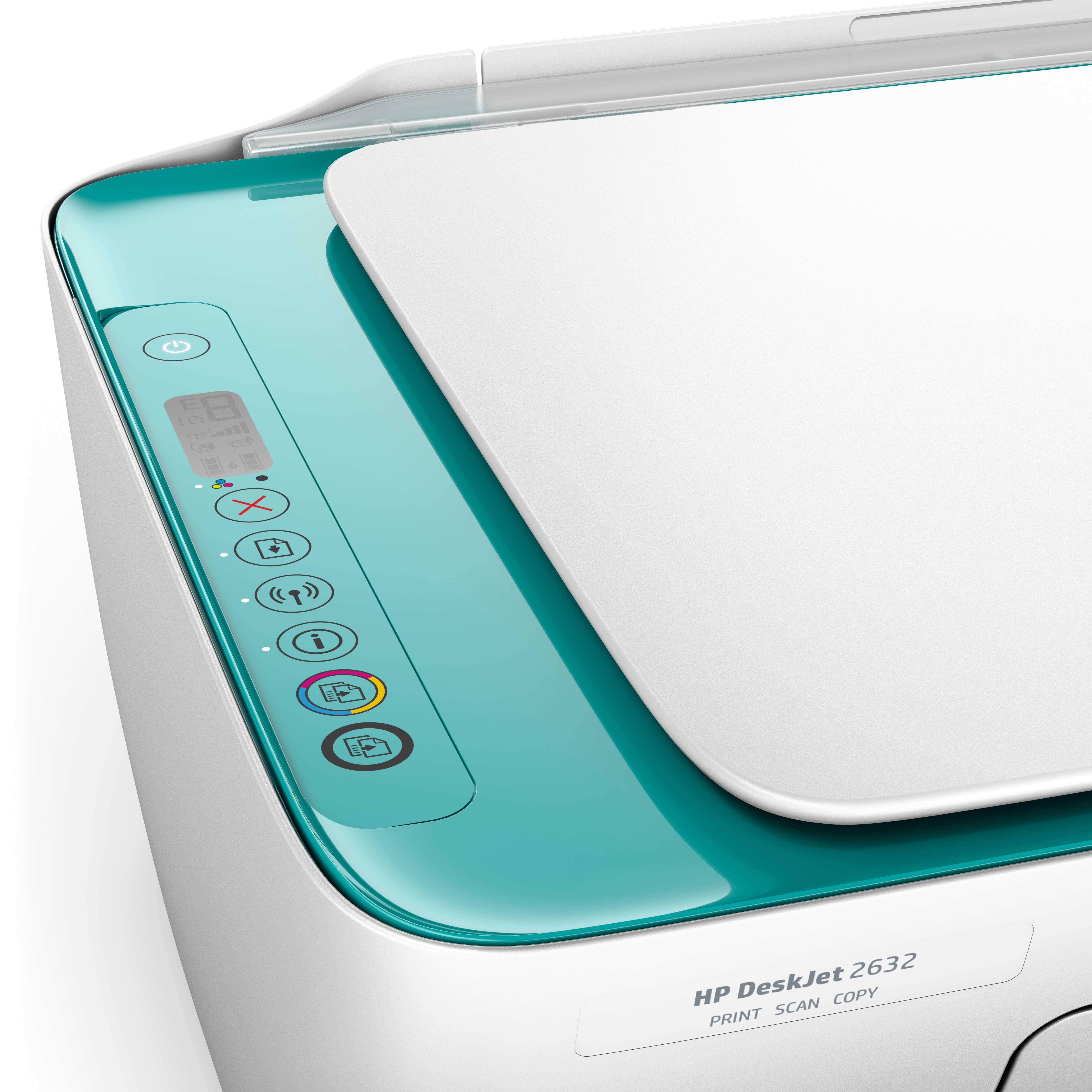 HP Deskjet 2632 All-in-One Printer, Instant Ink with 2 Months Trial ...