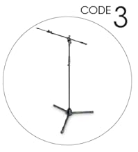 Amazon.com: Gravity Grip Microphone Stand with Round Base and One-Hand ...