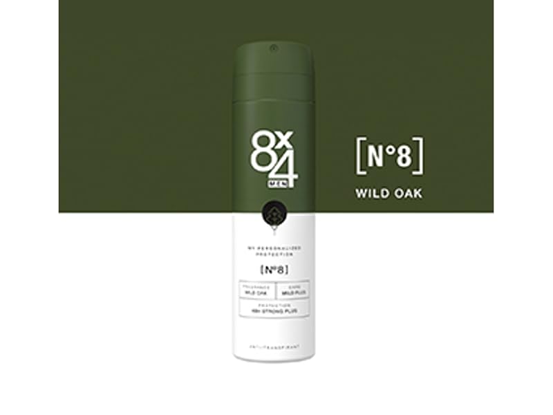 8X4 Men Deo Spray N°8 Wild Oak im 1er Pack, 1 x 150ml, Herren Deodorant mit erdig-holzigem Duft ...