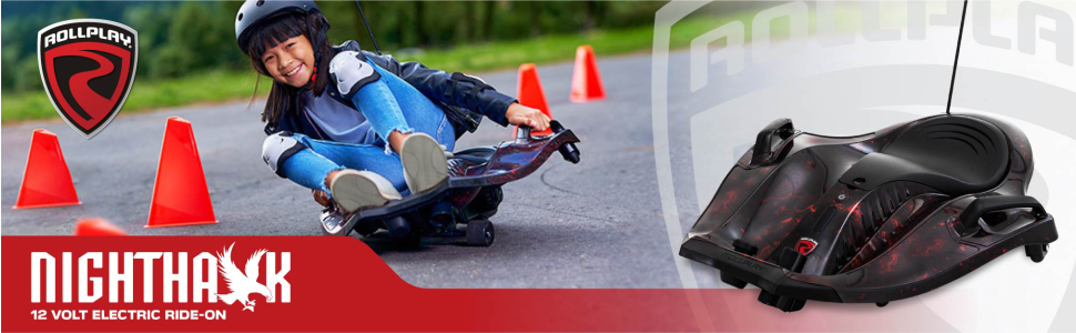 Amazon.com: Rollplay 12V Nighthawk Electric Ride-On Toy for Ages 6 & Up ...