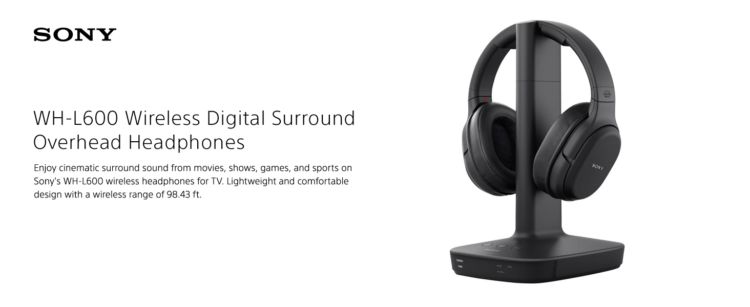 Amazon.com: Sony L600 Wireless Digital Surround Dolby Audio Sound Overhead Headphones for ...