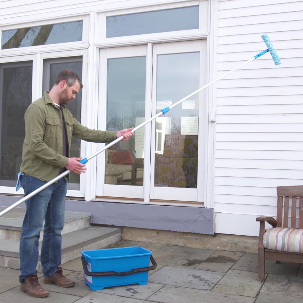 Unger Industrial Llc 963920C 14-Inch Window Scrubber with Microfiber ...