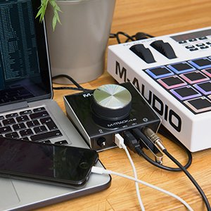 Amazon.com: M-Audio M-Track Hub | USB Monitoring Interface with Built ...