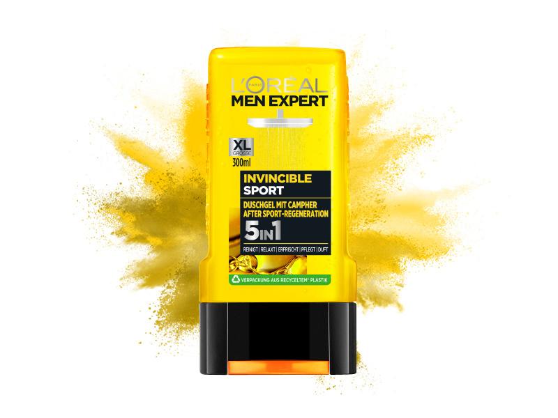 L'Oréal Paris Men Expert 5in1 Duschgel für Männer, Zur Reinigung von Körper, Haar und Gesicht ...