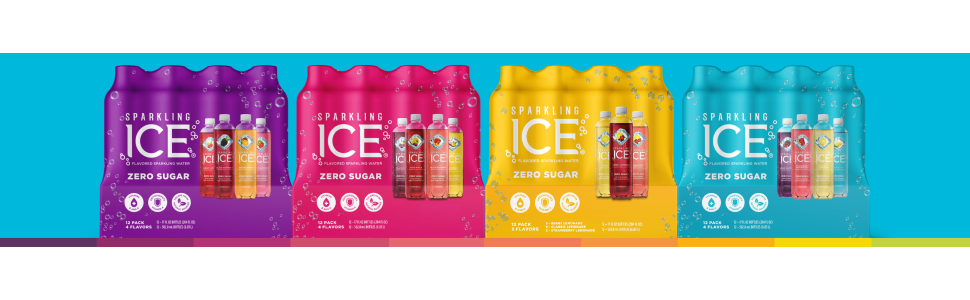 Amazon.com : Sparkling Ice Lemonade Variety Pack, Flavored Sparkling Water, Zero Sugar, with ...