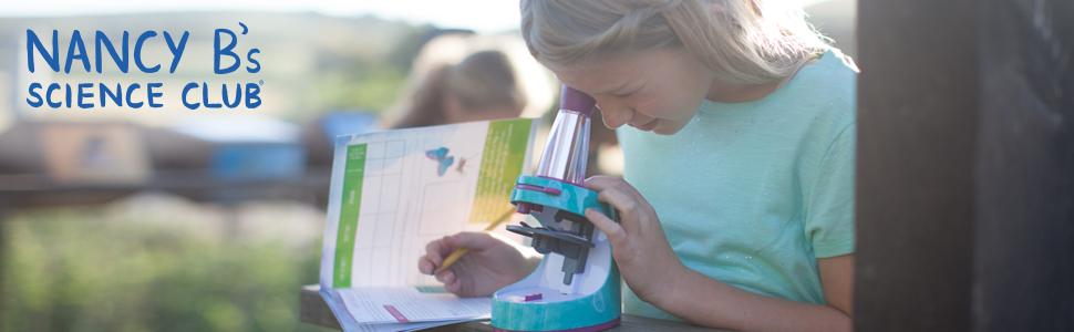 Educational Insights Nancy B's Science Club Microscope and Activity ...
