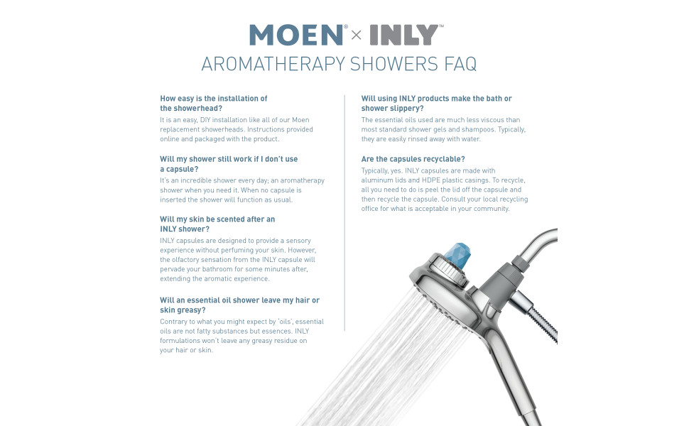 Amazon.com: Moen INC20801 INLY Aromatherapy Shower Capsule 5-Pack ...