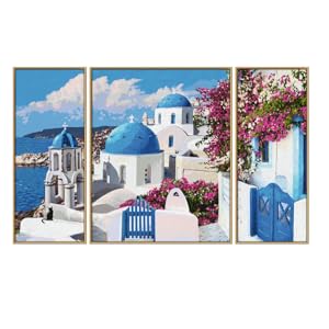 Schipper 609260783 Malen nach Zahlen - Santorin - Bilder malen für Erwachsene, inklusive Pinsel ...