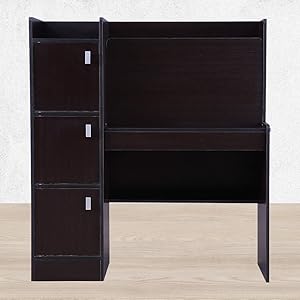 HomeTown Ace Engineered Wood Study Office Table (Matte Finish Wenge ...