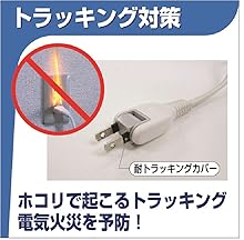 Amazon.co.jp: エルパ (ELPA) スイッチ付延長コード コンセント 3m 125V 15A スイングプラグ W-S1030B(W) : DIY・工具・ガーデン