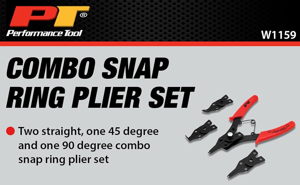 PERFORMANCE TOOL W1159 Wilmar 5 pc. Combo Snap Ring Plier Set : Amazon.ca: Tools & Home Improvement