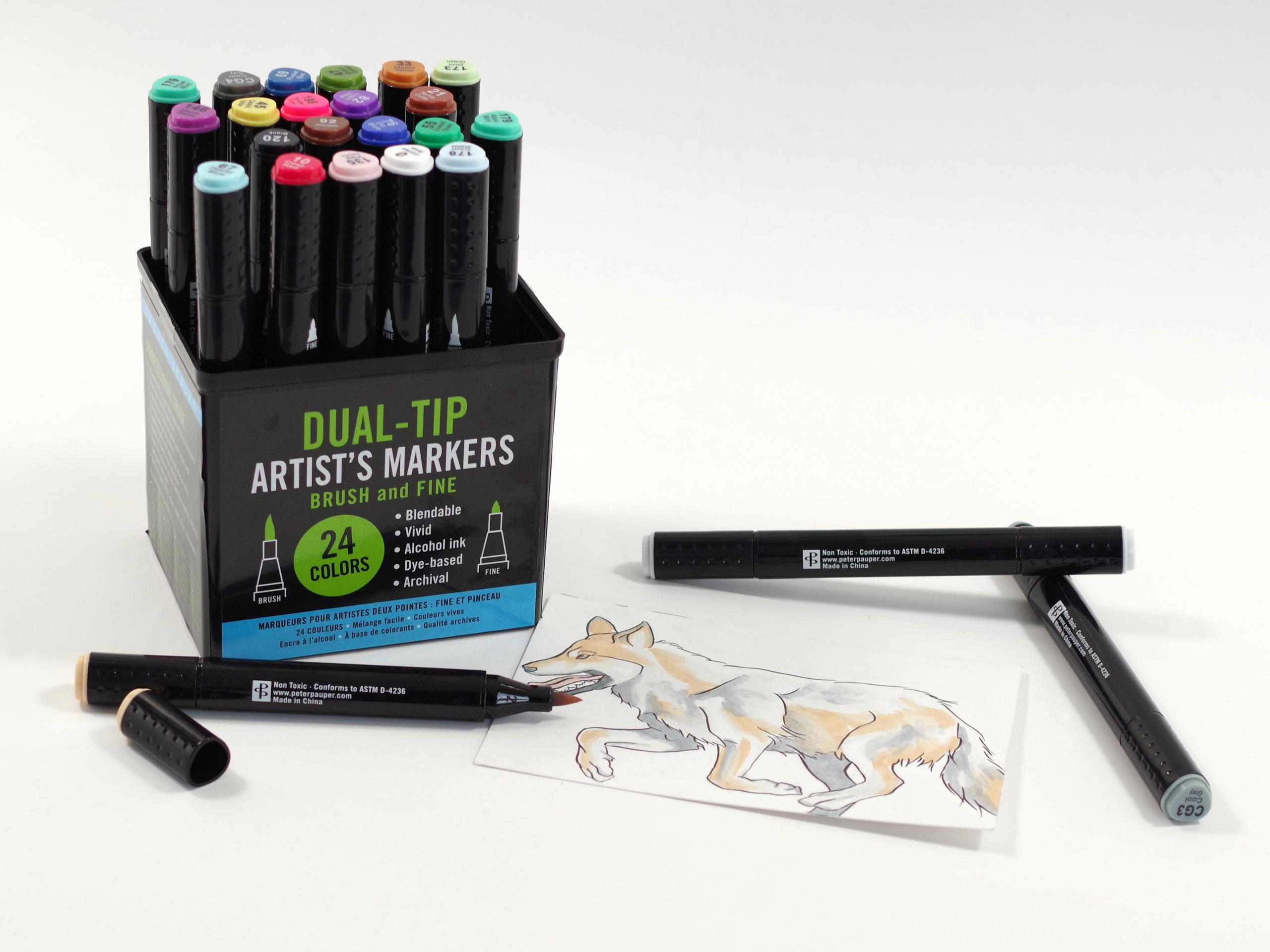 Amazon.com: Studio Series Professional Alcohol Markers - Dual Tip - 24 ...