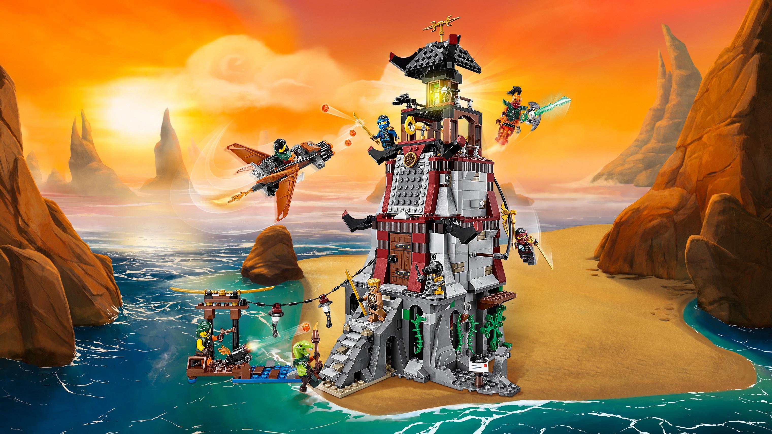 LEGO NINJAGO The Lighthouse Siege 70594 Kids Toy, Building Sets ...