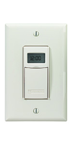 Intermatic ST01 Self Adjusting Wall Switch Timer, White, Wall Timer ...