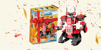 Amazon.com: STEM Robot Toys for Kids, Cool Science Building Block Kit ...