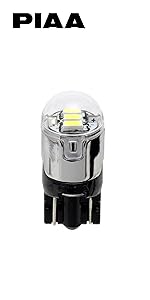 Amazon | PIAA(ピア) ライセンスプレート用バルブ LED 6600K 超高照度化を実現 80lm 12V 1.1W 車検対応 T10 高輝度トリプルLED3チップ 2年保証 1個 ...