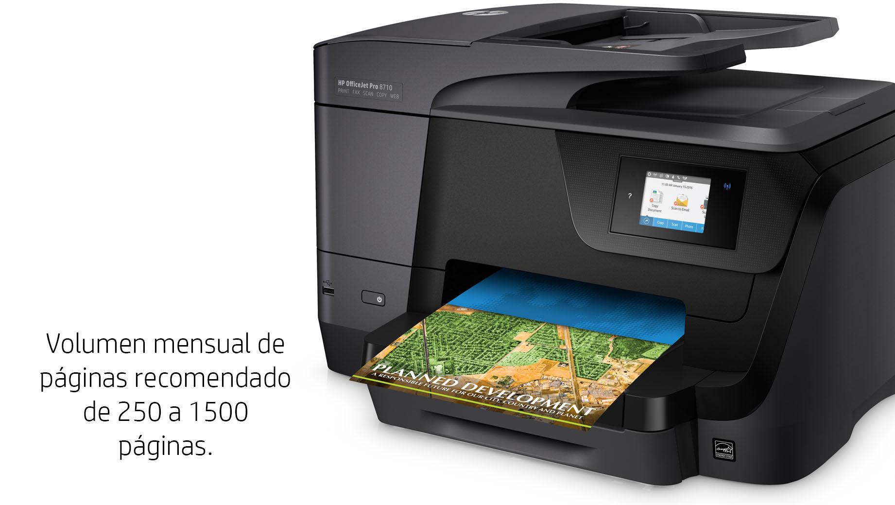 HP 8710 OfficeJet Pro Impresora Multifuncional Todo en Uno de Tinta, Inalámbrica: Amazon.com.mx ...