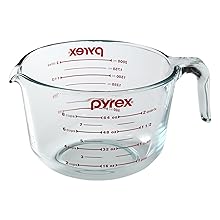 Amazon.com: Pyrex 4 Piece Glass Measuring Cup Set, Includes 1-Cup, 2 ...