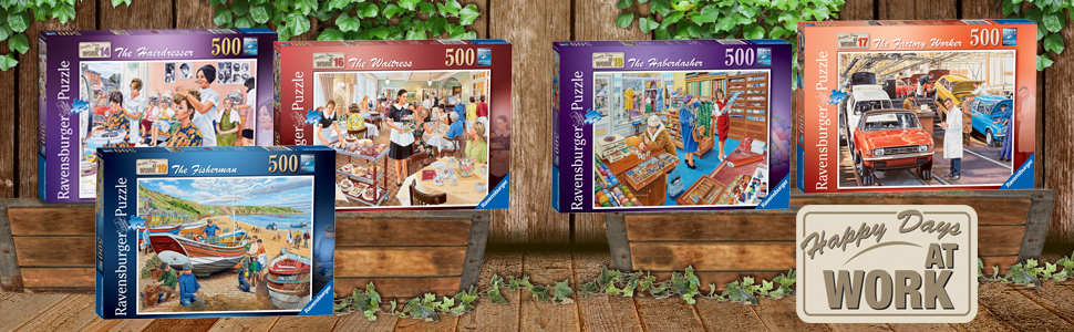 Ravensburger Happy Days At Work No 3 The Baker 500pc Jigsaw Puzzle ravensburger-happy-days-at-work-no-3-the-baker-500pc-jigsaw-puzzle