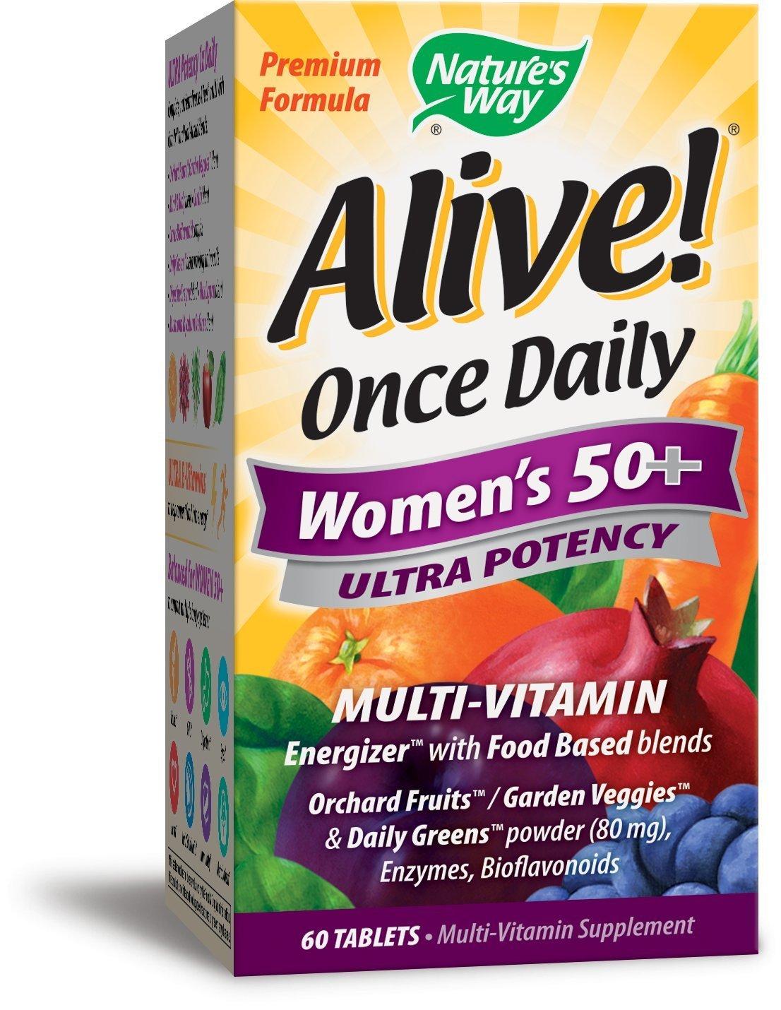 Amazon.com: Nature's Way Alive Once Daily Women's 50+ 120 (60 x 2)pack ...