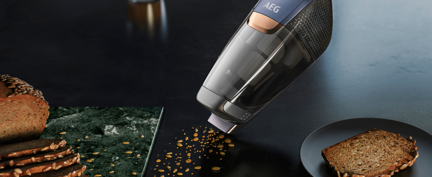 AEG Ergorapido QX8-1-45IB 2in1 Akku Staubsauger/beutellos/bis zu 45 Min. Laufzeit/freistehend ...