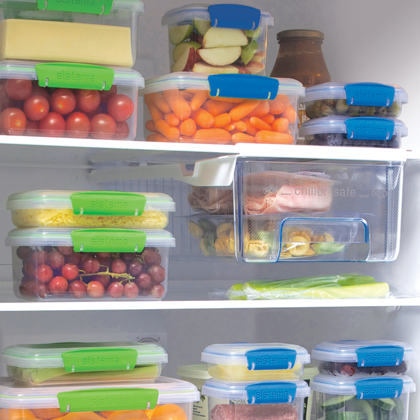 Sistema Fresh Small Two Compartments Split Food Storage Container - 350 ...