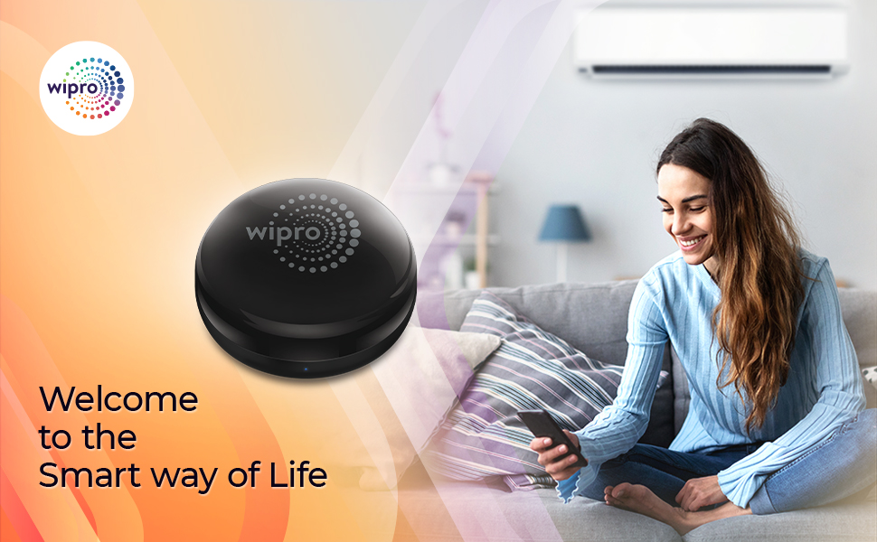 Wipro WiFi Universal Remote for TVs, Set Top boxes, Air Conditioners and Home theatres ...