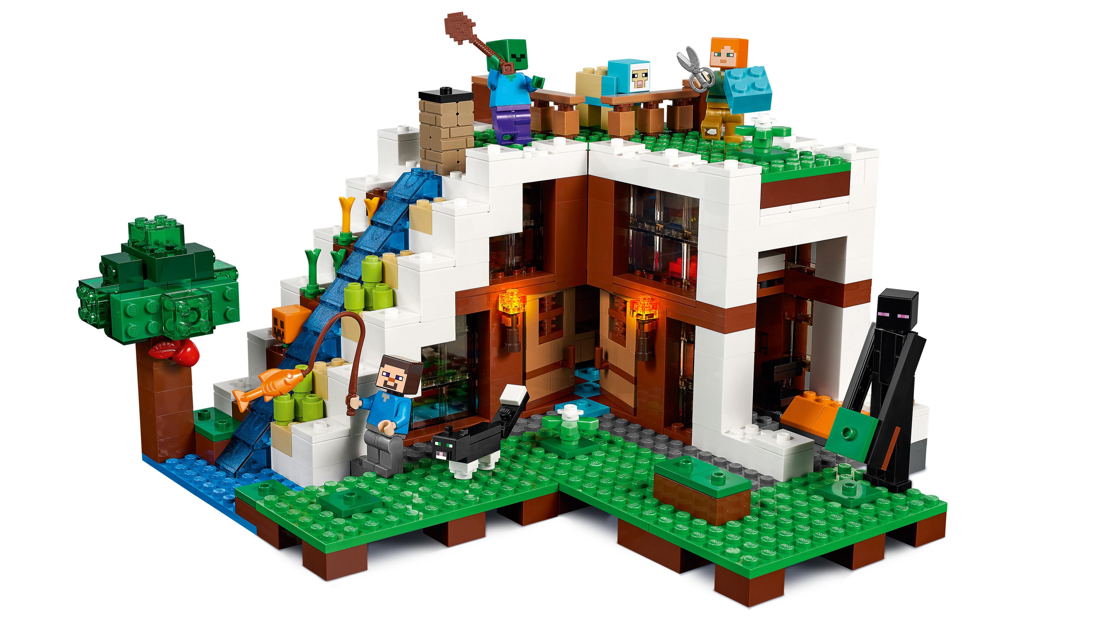 LEGO Minecraft - Base de la Cascada (21134): Amazon.es: Juguetes y juegos